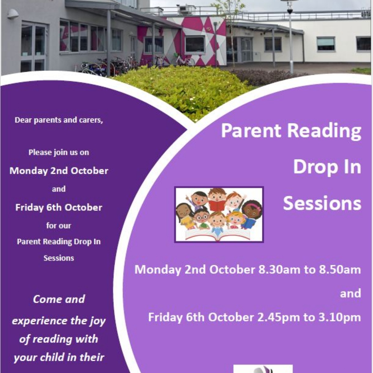 Corby Primary Academy - Parent Drop In Reading Sessions